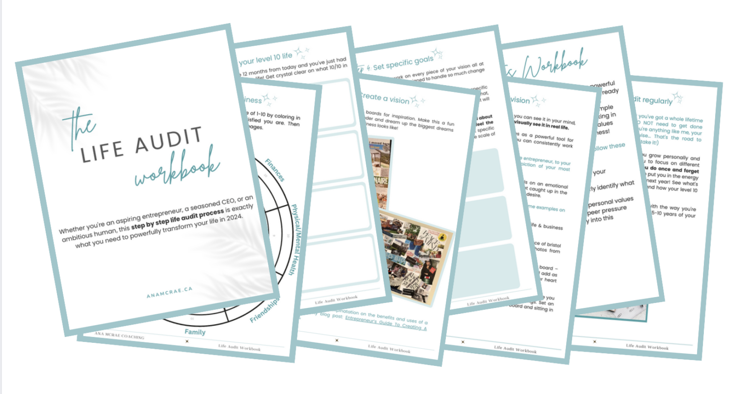 Life Audit Workbook - Ana McRae Coaching