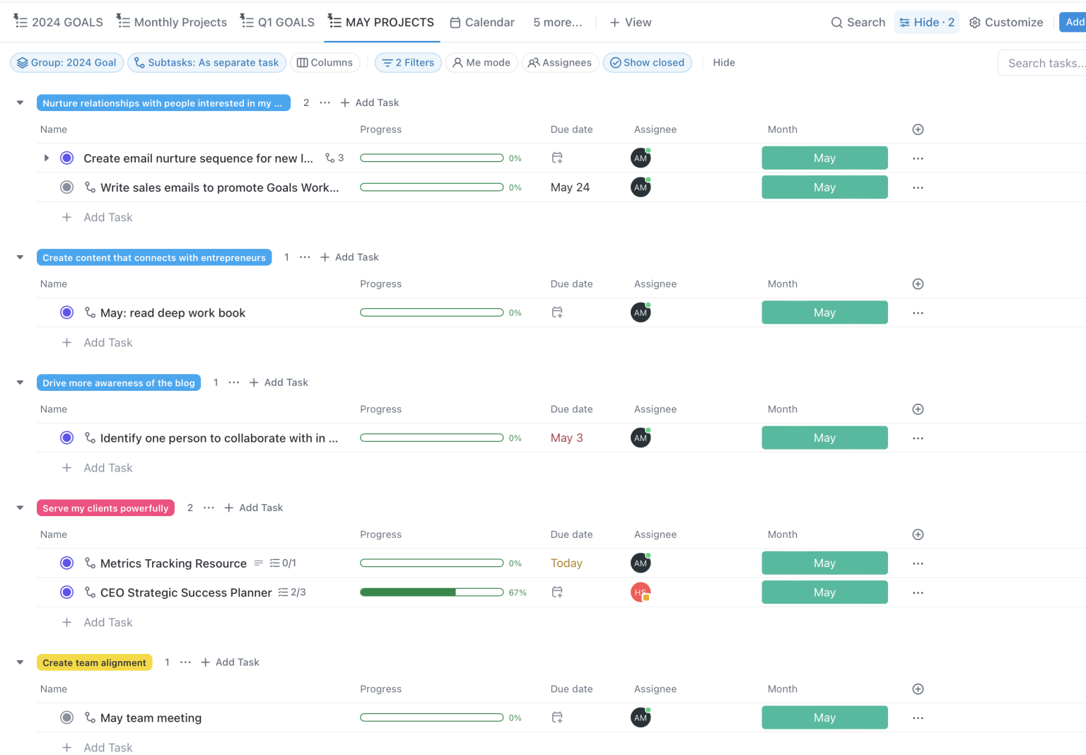How to use ClickUp for Project Management | Ana McRae Coaching
