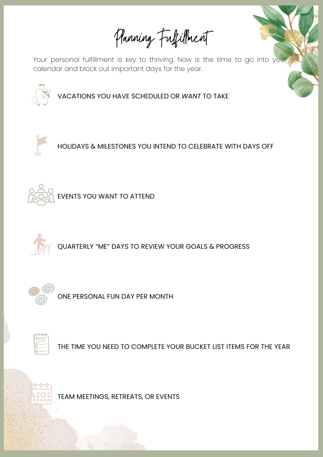 Daily Goal Planner To Achieve Your Goals & Live A Balanced Life